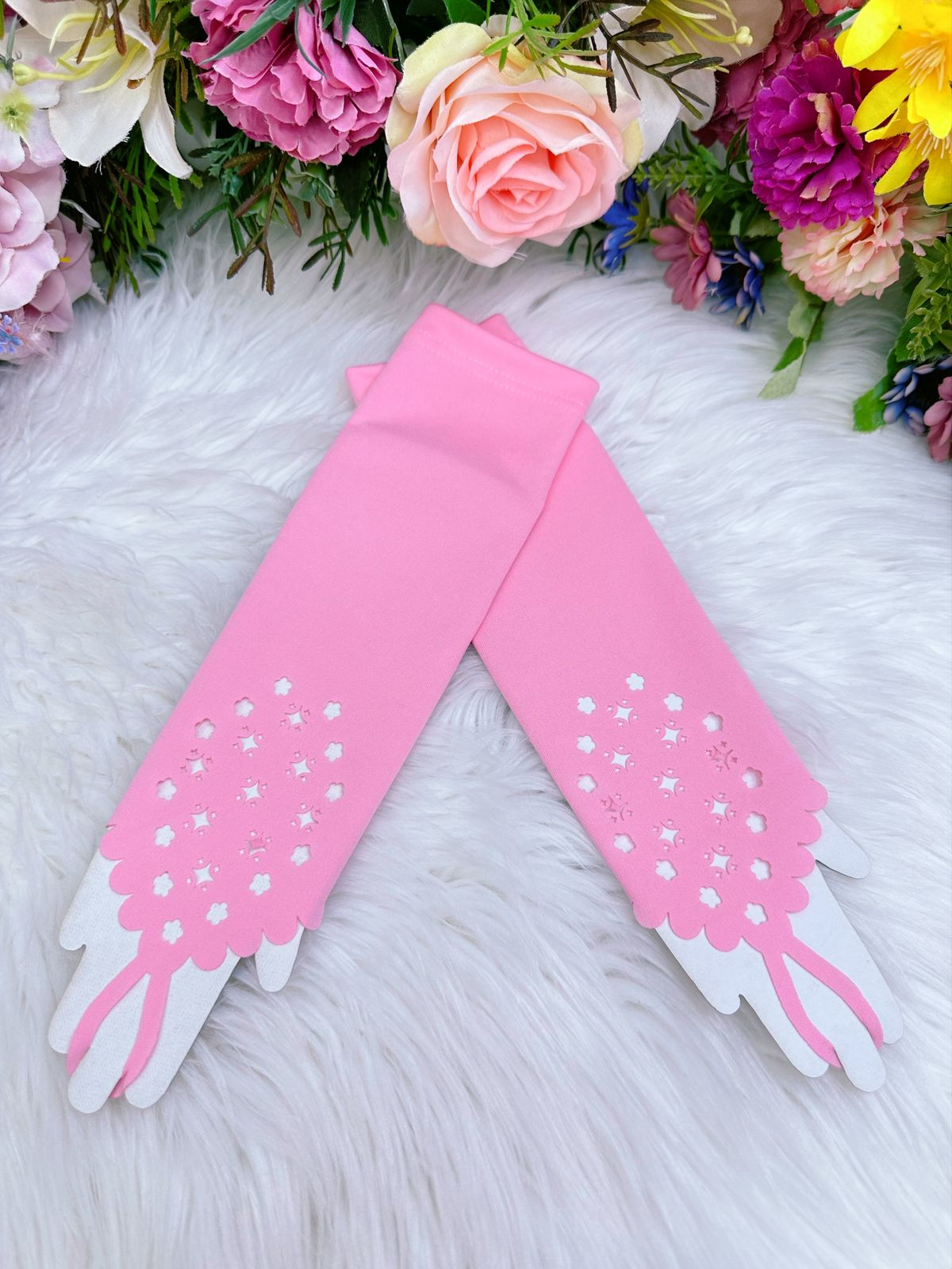 Luva Infantil Luxo Várias Cores de Tamanho Único - Rosa Charmosa Atacado